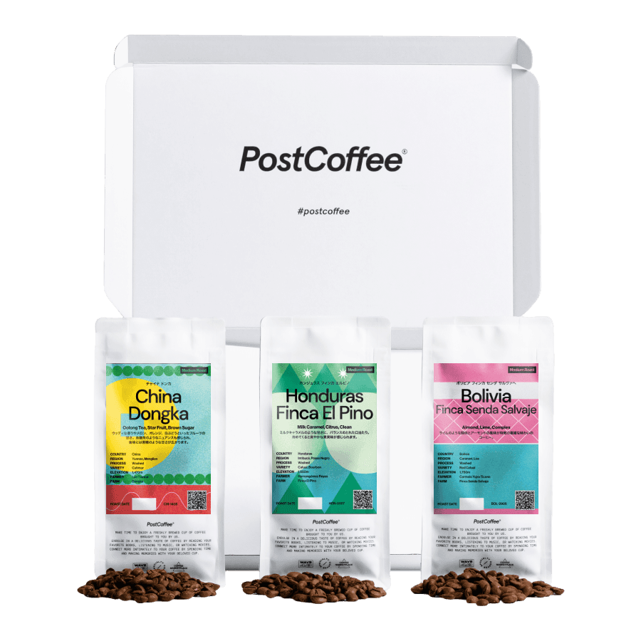 中煎りコーヒーおすすめ3種セット(15杯分) | PostCoffee(ポストコーヒー)